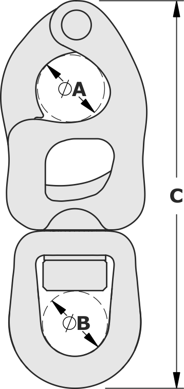 T5 Large Bail Trigger Snap Shackle - Tylaska Marine & Aerospace